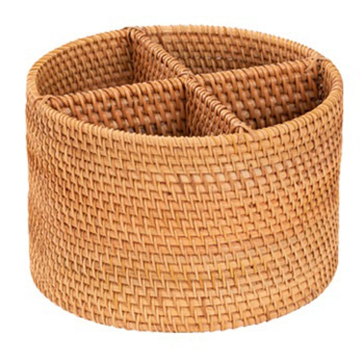 Rollbacks & More Hand-Woven Storage Box, Handle Remote Control Basket ...