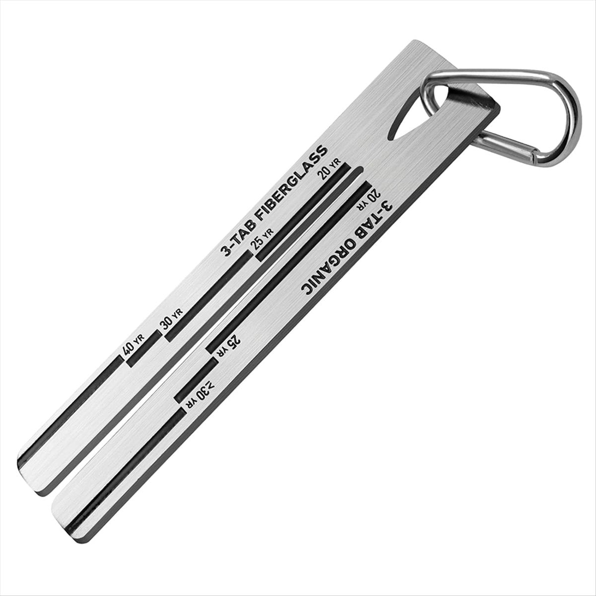 Rollbacks & More Metal 4/09 Shingle Gauge with Carabiner, House Roof ...