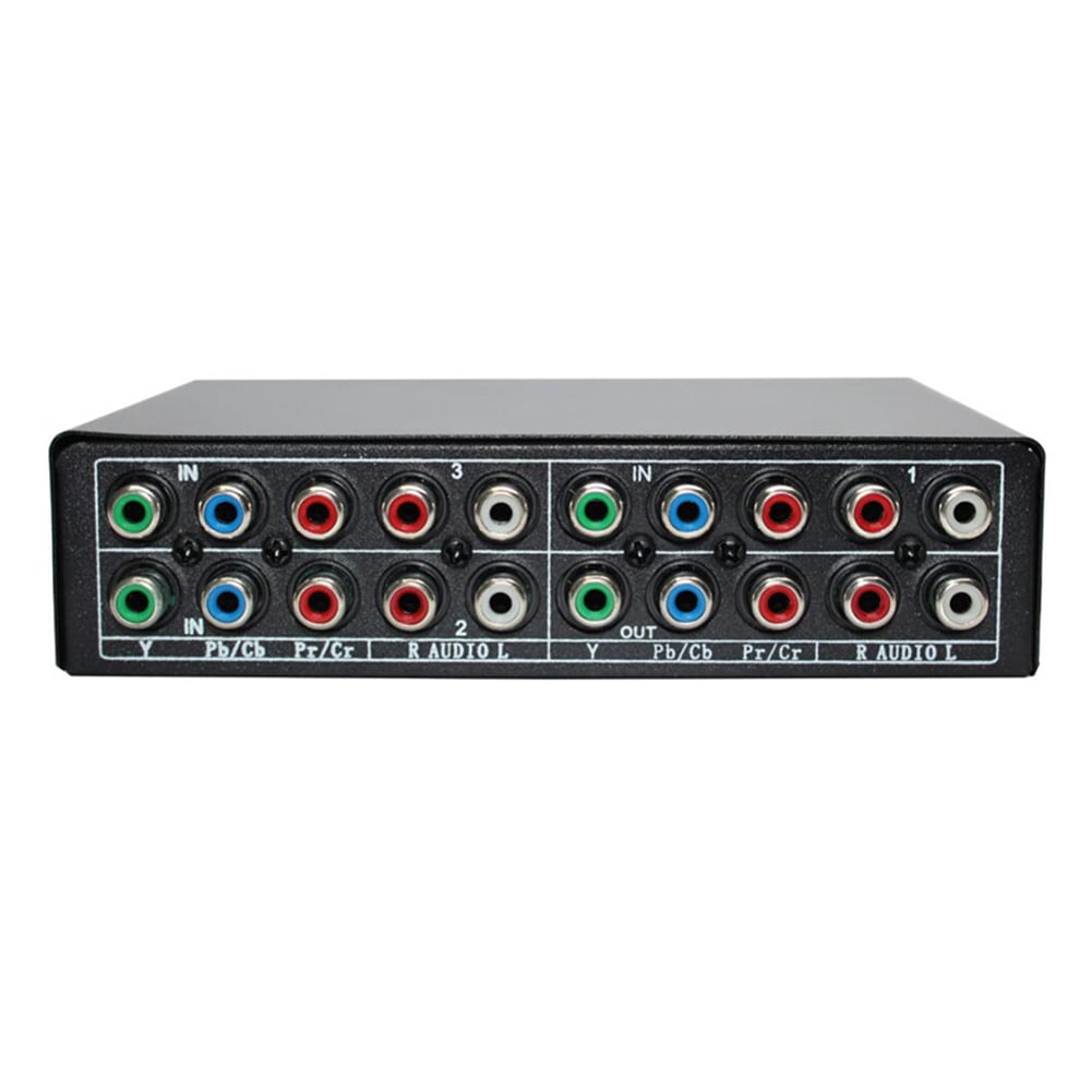 Rollbacks & More RGB Component Switch 5 3-Way YPBPR Cable AV Switcher ...