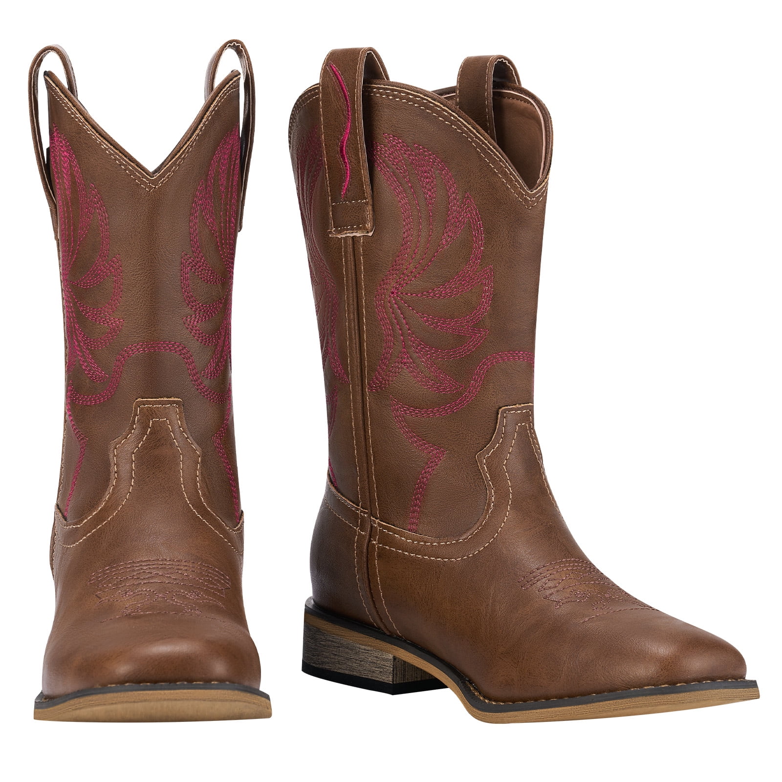 Rollda Toddler Cowboy Boots for Kids Boys Western Cowgirl Boots for ...