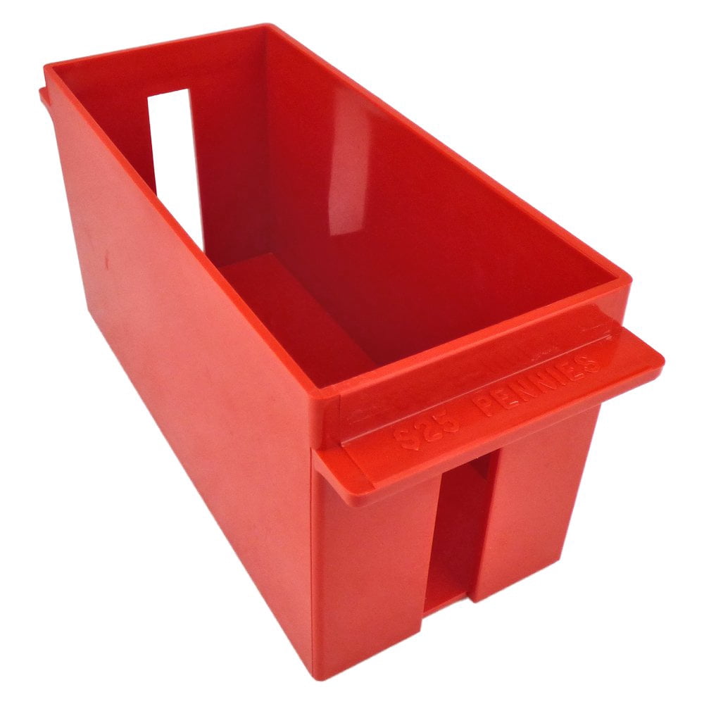 Rolled Coin Storage Tray Extra Capacity Plastic Organizer for Pennies ...
