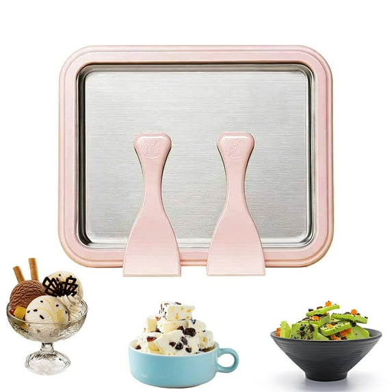 Rolled Ice Cream Maker Cold Sweet Fried Ice Pan Household Yogurt Maker ...