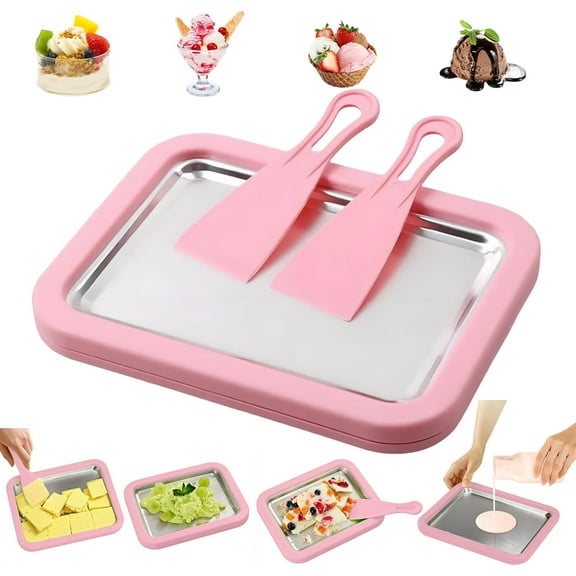 Frozen Yogurt Maker Rolled Ice Cream Maker for Home Use DIY Yogurt ...