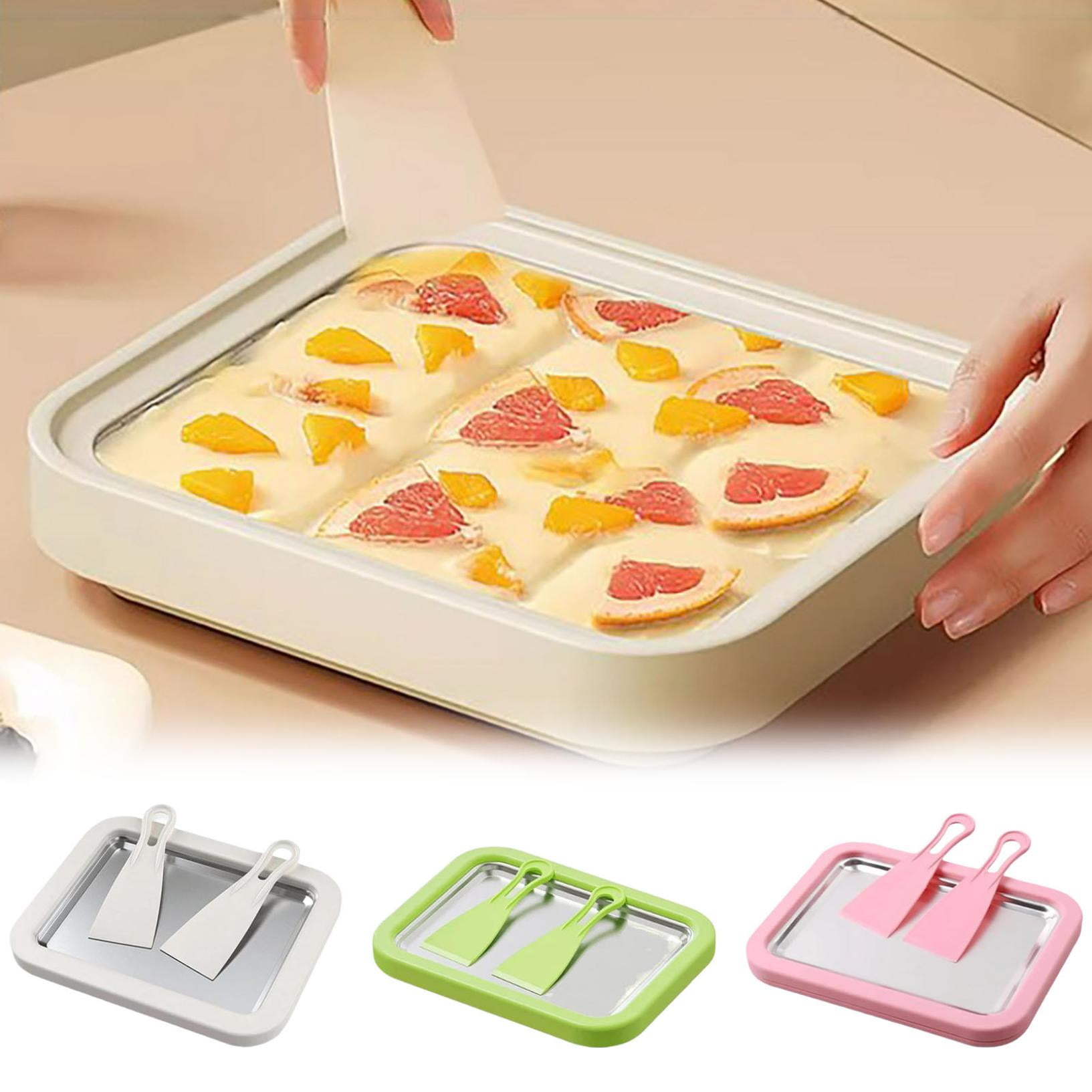 Rolled Ice Cream Maker Kit with Freezer Tray & 2 Scrapers – DIY ...