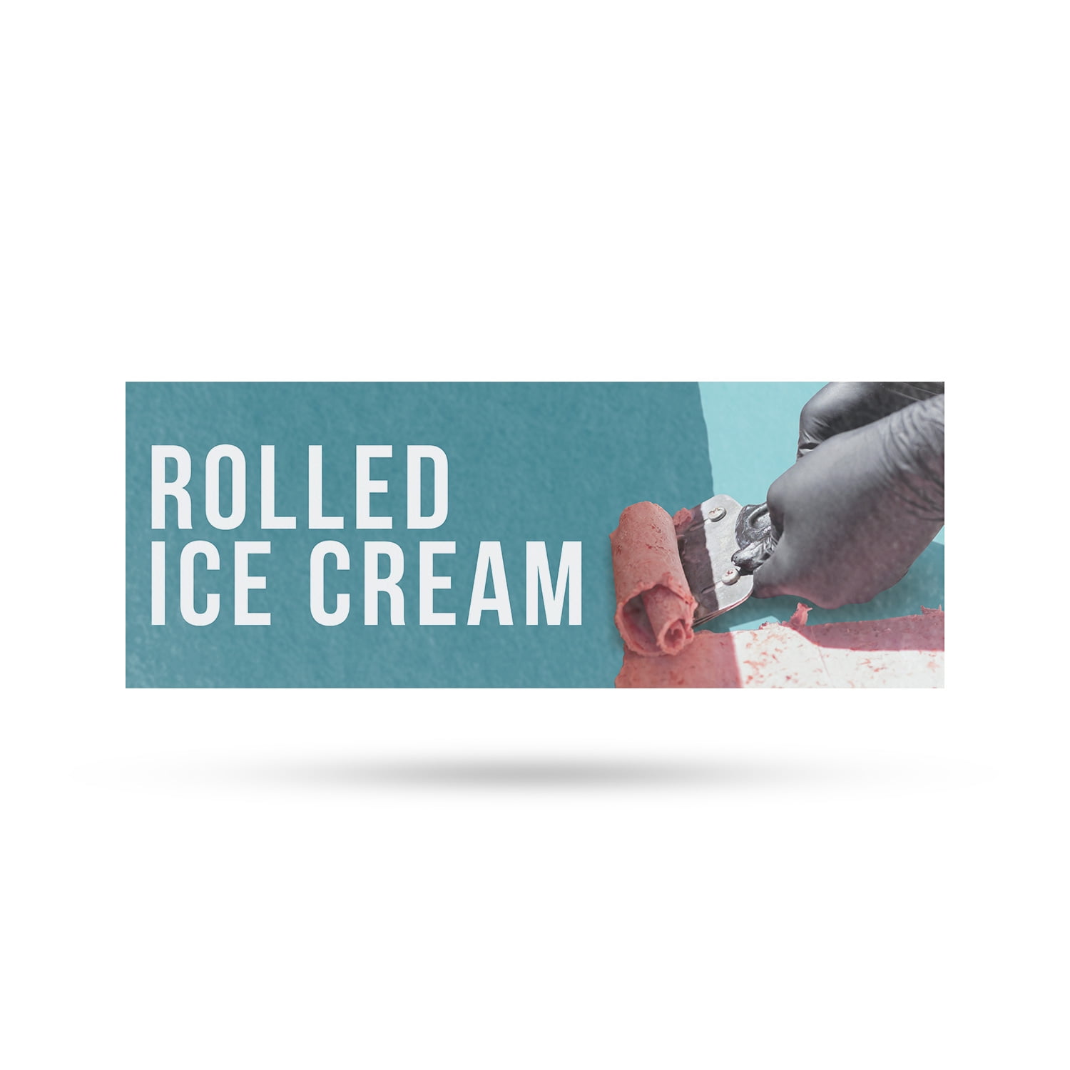 Rolled Ice Cream Vinyl Decal 12 Inch x 5 Inch Weatherproof Heavy-Duty ...