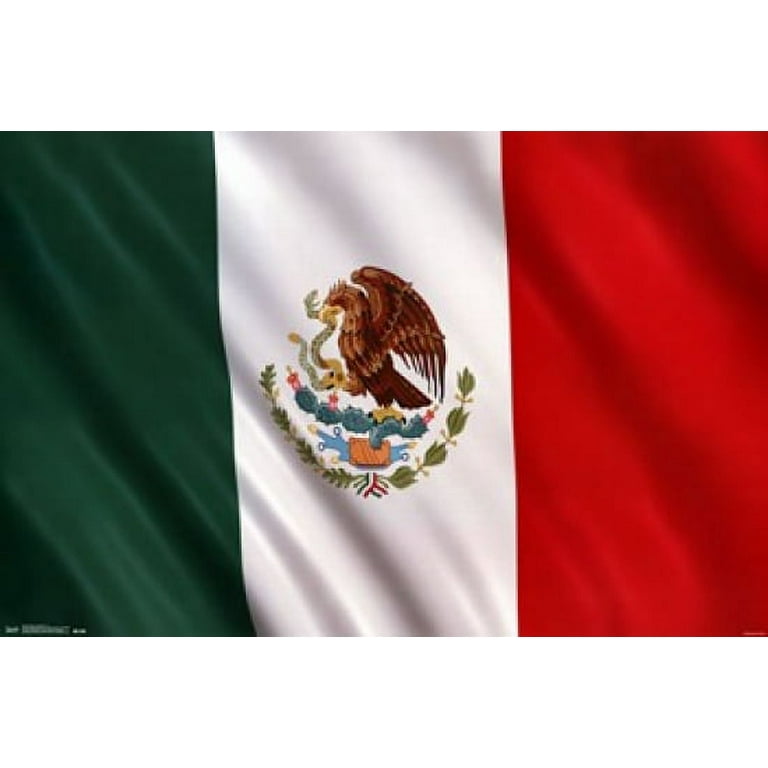 Bandera De Mexico Para Imprimir Rolled Poste Bandera De Mexico Flag