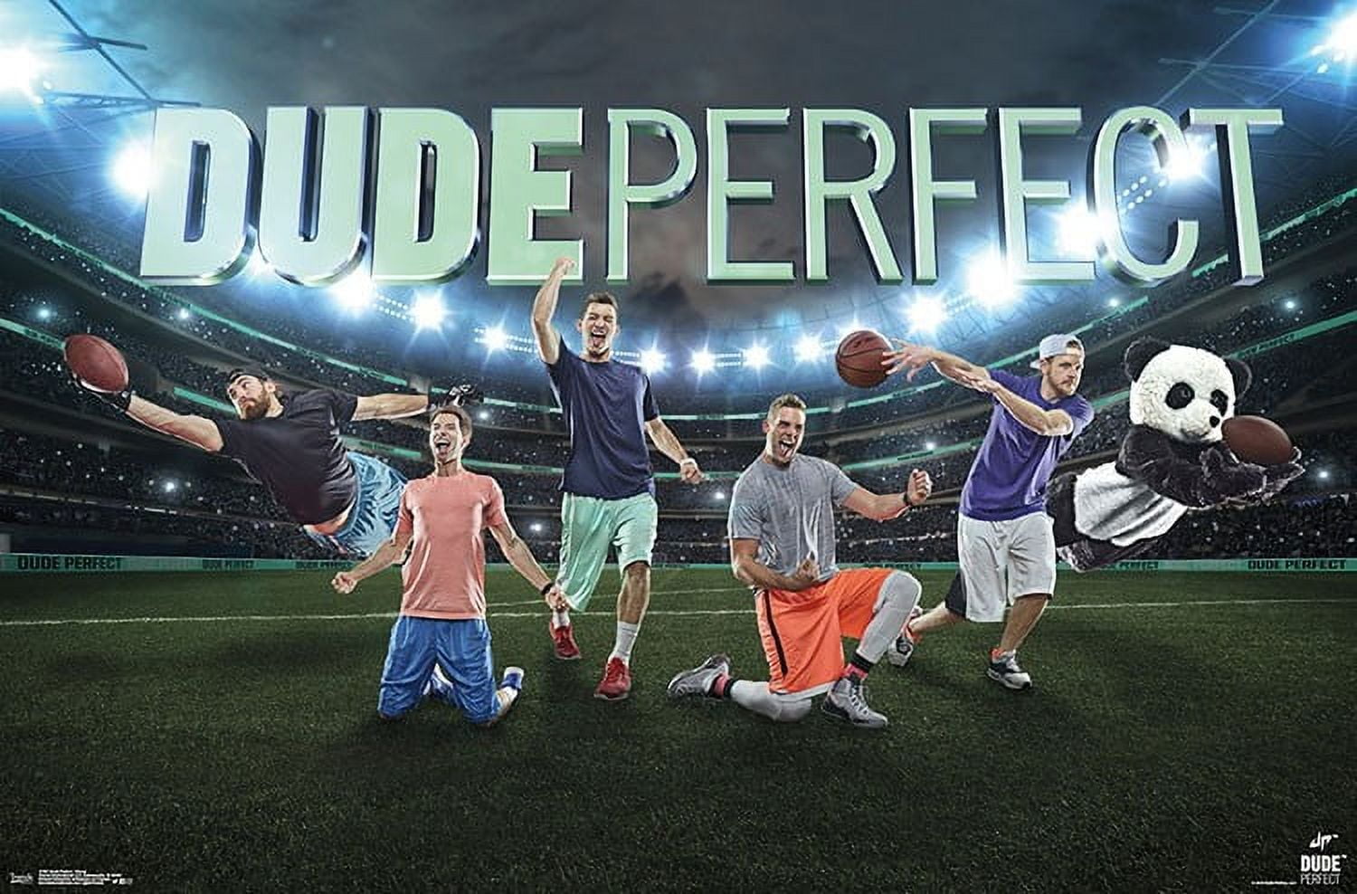 Dude Perfect Merch - Group Laminated Poster Print (34 x 22), Perfect ...
