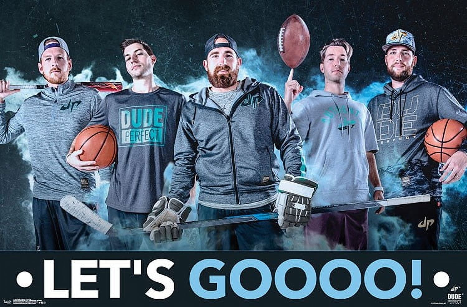 Rolled Poster Dude Perfect Let's Go 34" x 22" Poster - Walmart.com