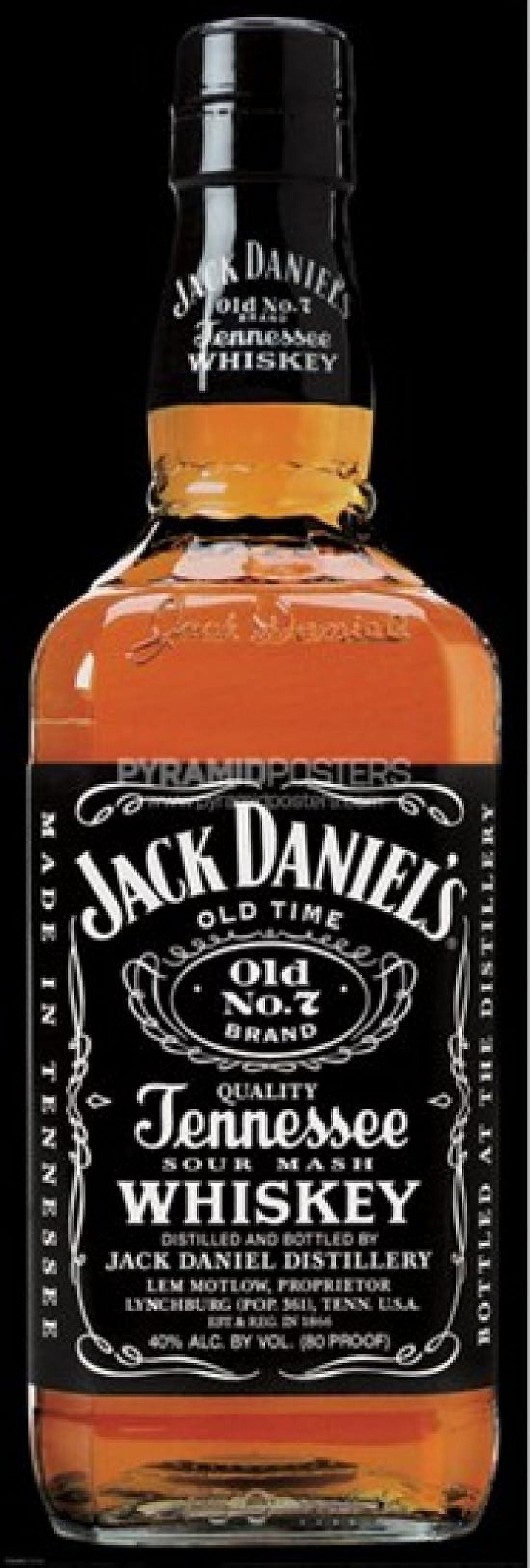 Rolled Poster Jack Daniel's - Bottle - Door Laminated 21" x 62" Framed ...