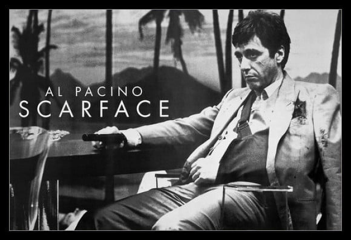 Rolled Poster Scarface Sling Laminated 36" x 24" Framed - Walmart.com