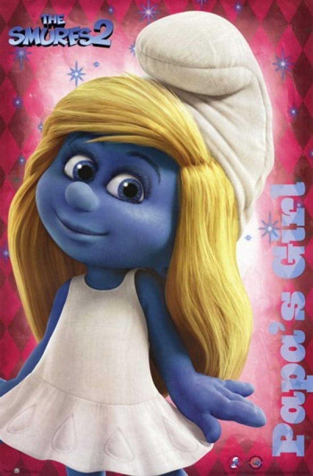 Rolled Poster Smurfs 2 Smurfette 24'' x 36'' Framed Poster - Walmart.com