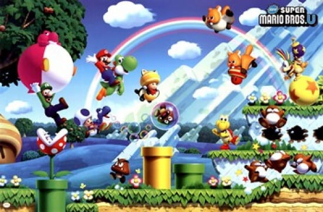Rolled Poster Super Mario Bros - U 34” x 24” Poster - Walmart.com