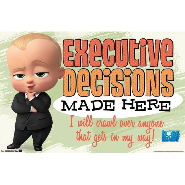Rolled Poster The Boss Baby Exec 34” x 22” Posters - Walmart.com