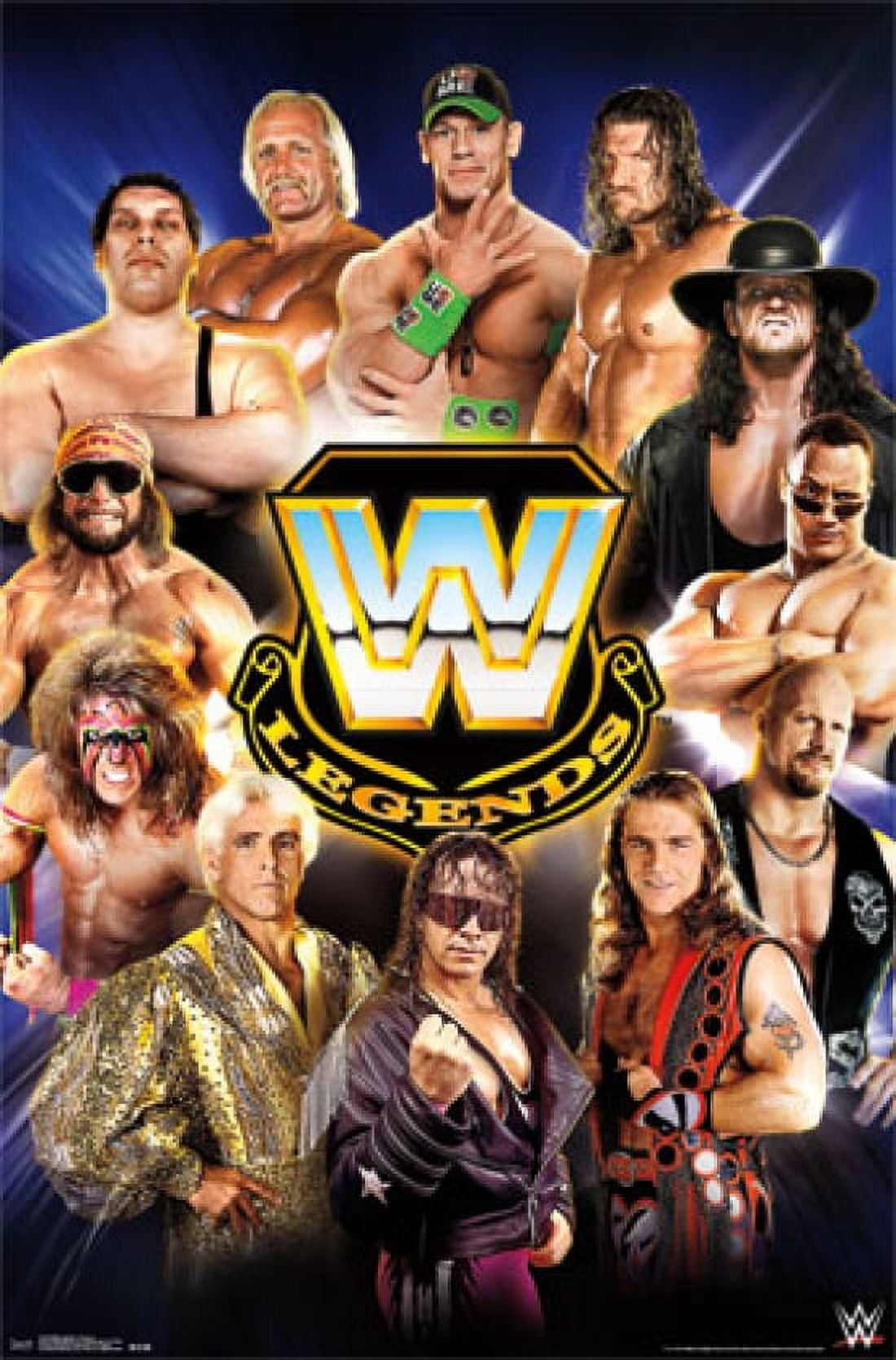 Rolled Poster WWE Legends 36" x 24" Y Laminated Poster - Walmart.com