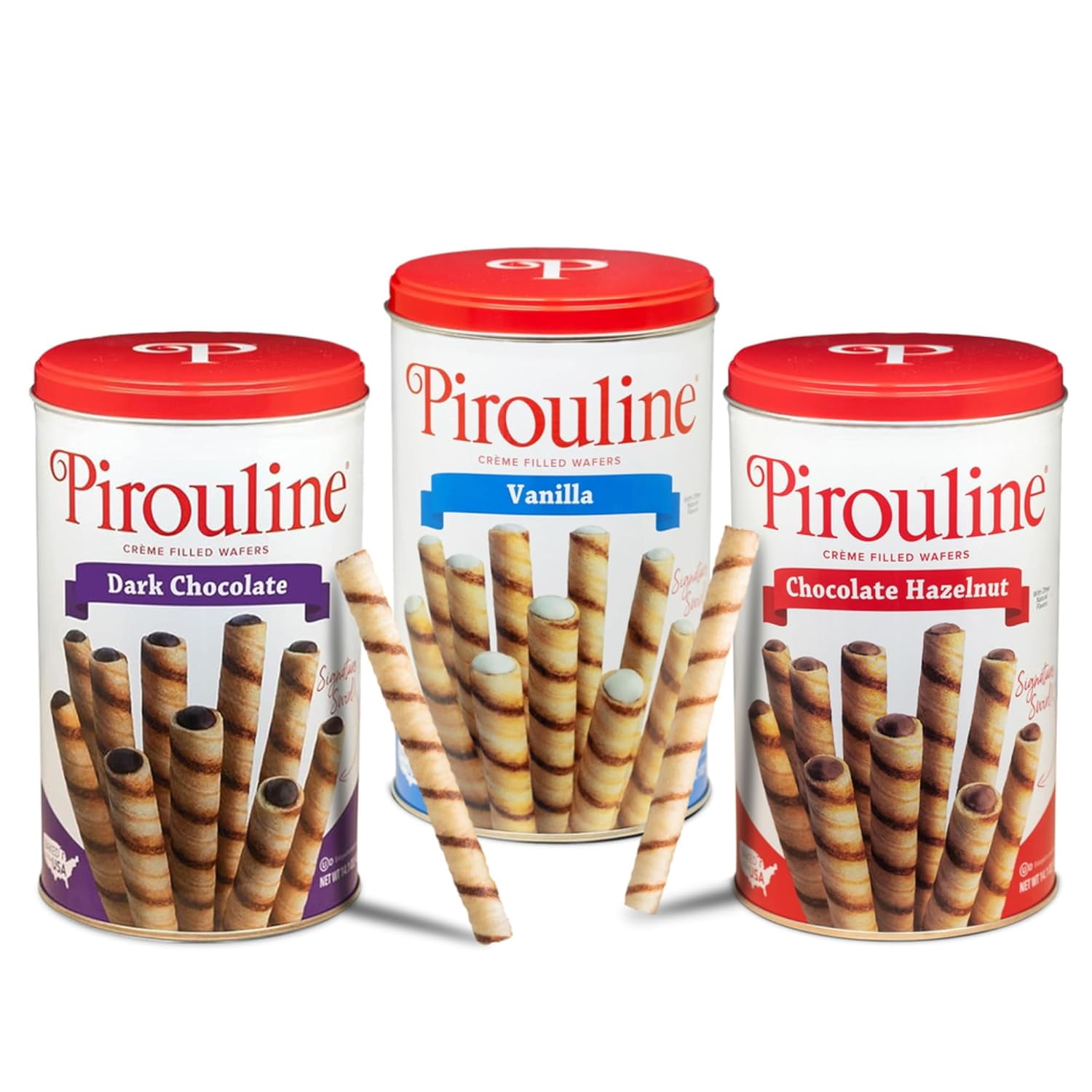 Rolled Wafers - Best Flavor Mix, Chocolate Hazelnut, Dark Chocolate ...