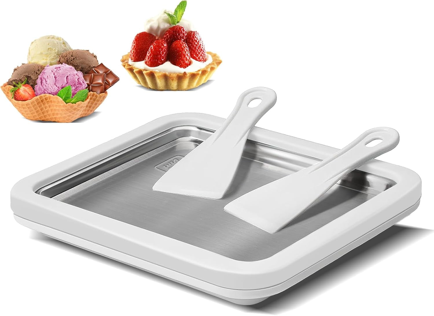 Rolled ice cream machine, food grade stainless steel household ice ...