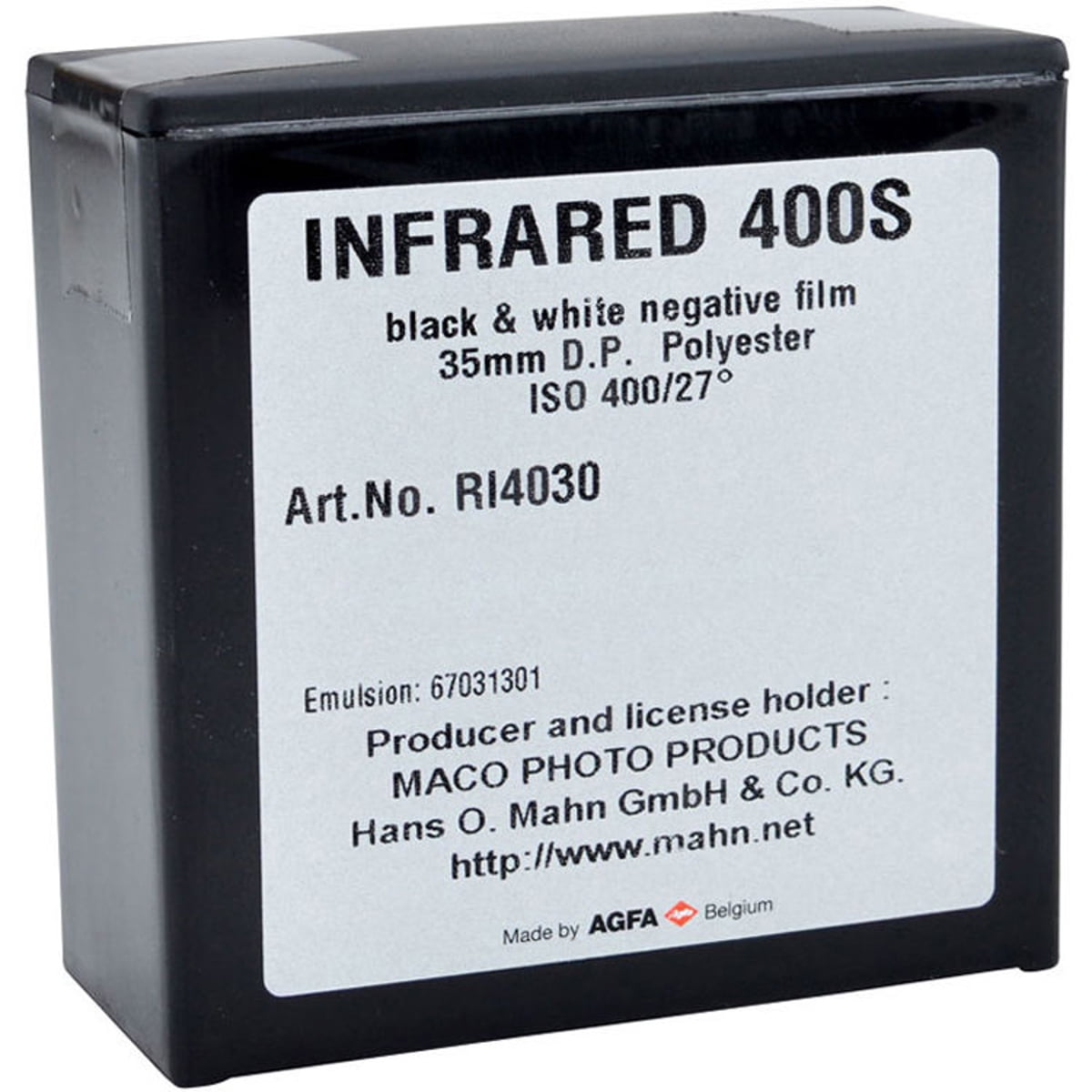 Rollei Infrared 400 Black and White Negative Film (35mm Roll Film, 100 ...