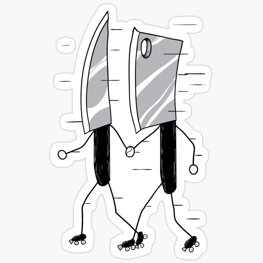 Roller Blades Sticker Phone Decal Water Bottle Stickers Car Decals ...