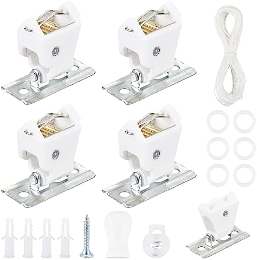 Roller Blind Fittings White Roman Shade KIT Includinh 2Pcs Plastic Iron ...