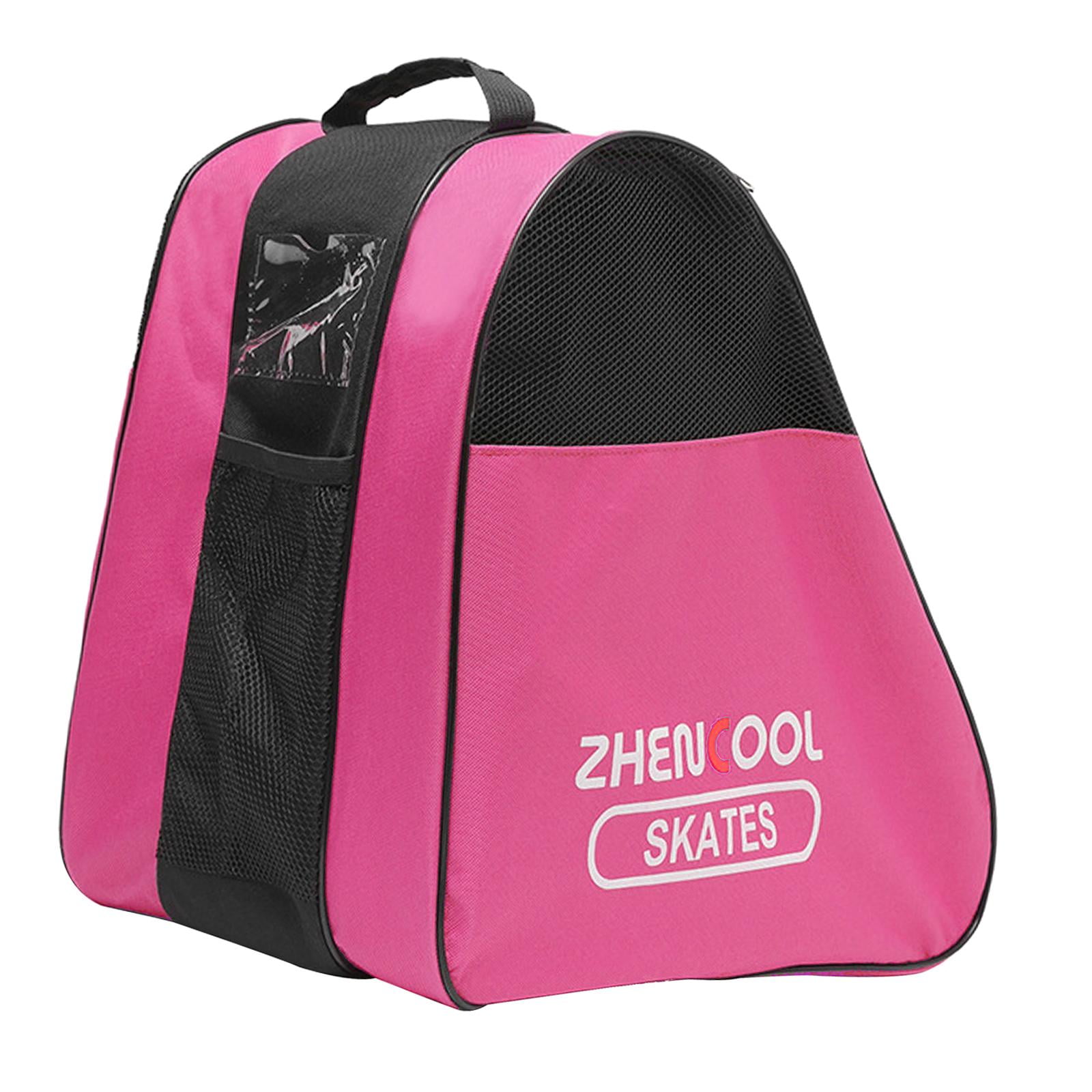 simhoa Pink Breathable Triangle Skates Storage Bag, Large Capacity ...