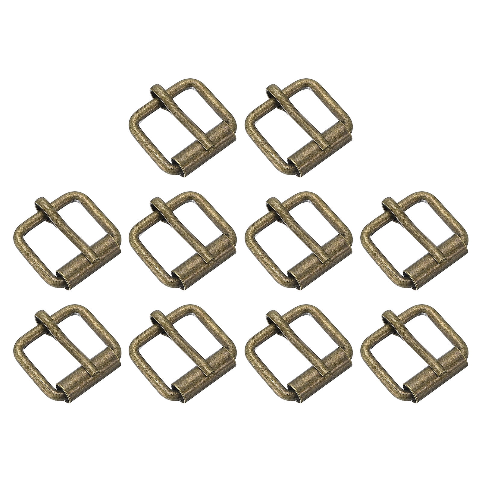 Roller Buckles, 20 Pack 15x12.5mm 2.5mm Thick Metal Belt Pin Buckle ...