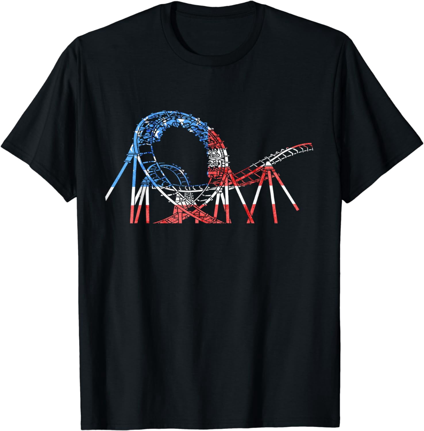 Roller Coaster America USA Ride Roller Coaster Lover Thrill T-Shirt ...