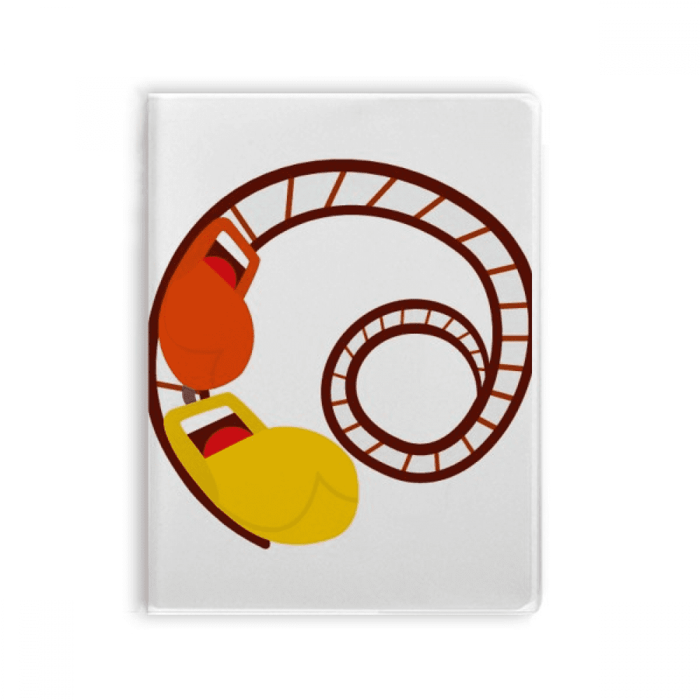 Roller Coaster Amusement Park Illustration Notebook Gum Cover Diary ...