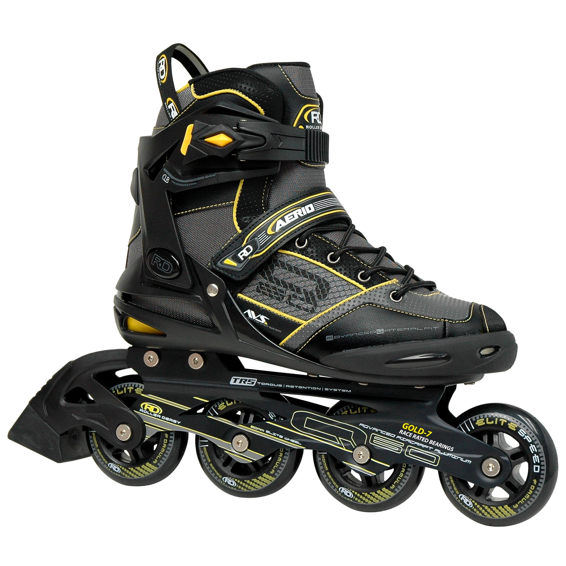 Roller Derby Men's Inline Skates, Soft Boot with Memory Padding, 80mm ...