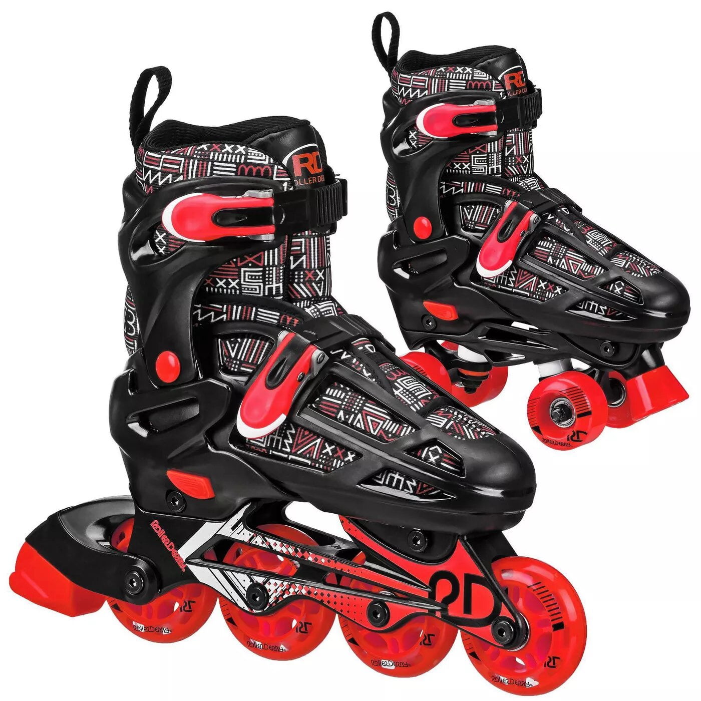 Roller Derby Caspian Adjustable Inline-Quad Combo Skates for Kids ...