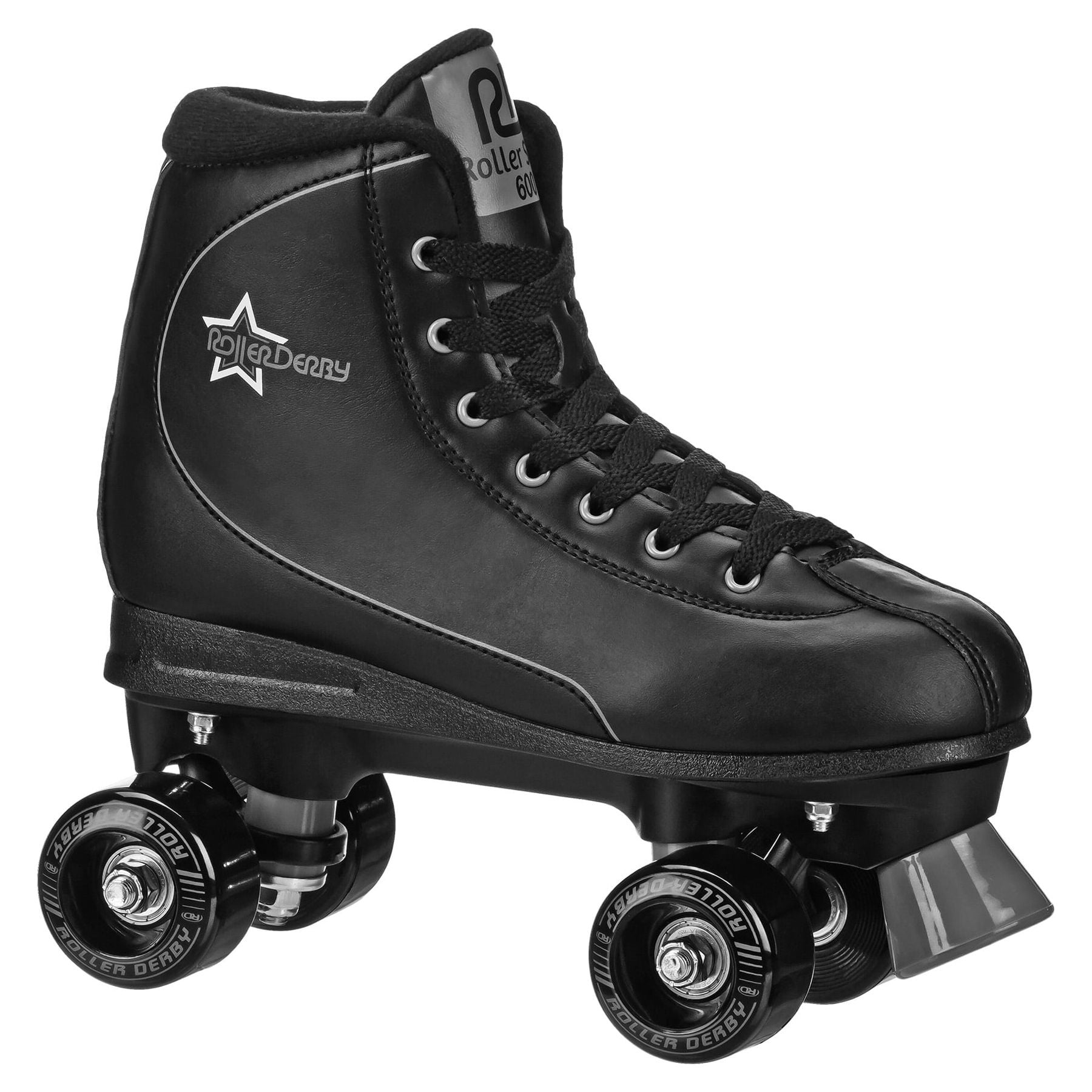 Roller Derby High-Top Roller Skates Black, 7 in - Walmart.com