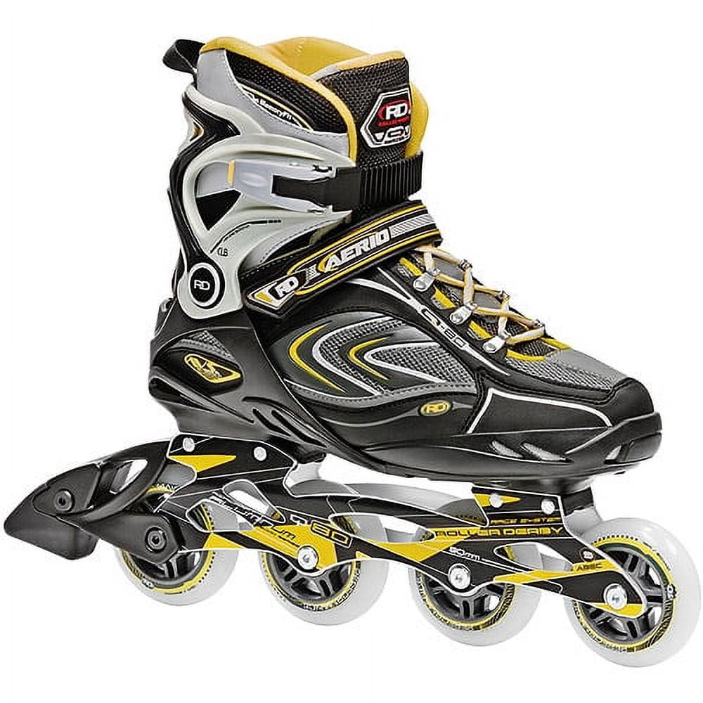 Roller Derby Skate Corp AERIO Q-80 Inline Men's Skates, Gold - Walmart.com