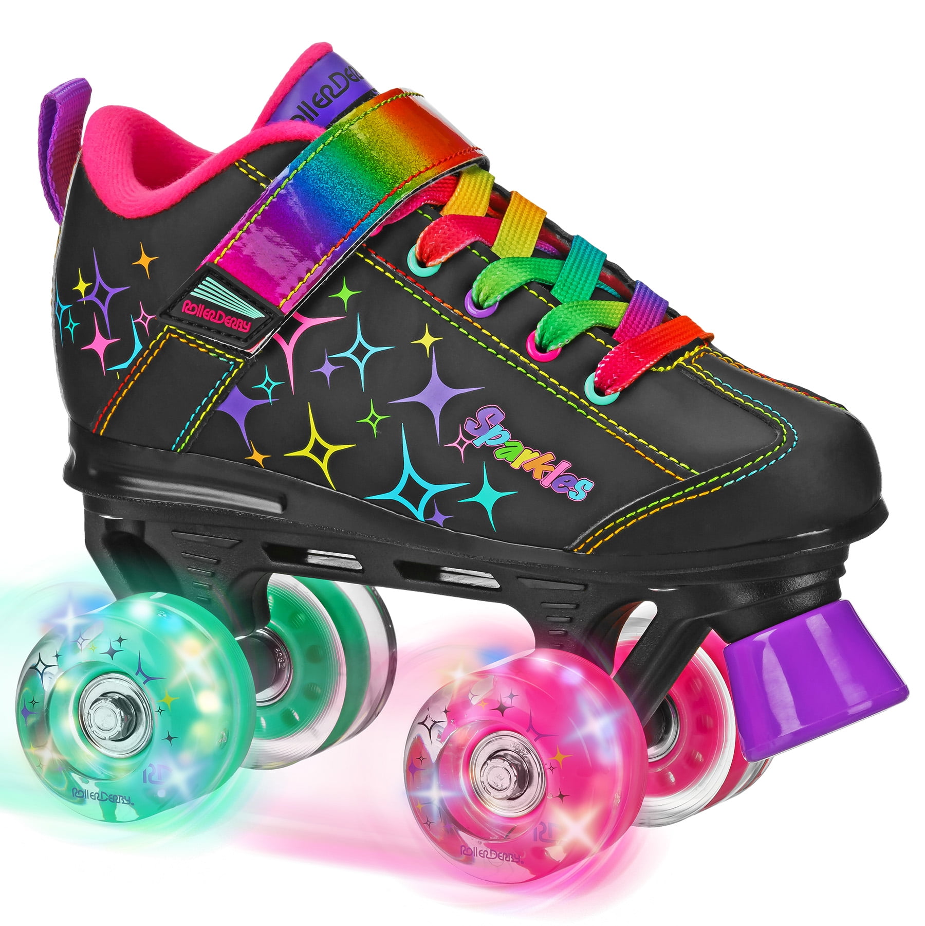 Roller Derby Sparkles & Blazer Kid's Light Up Roller Skates - Walmart.com
