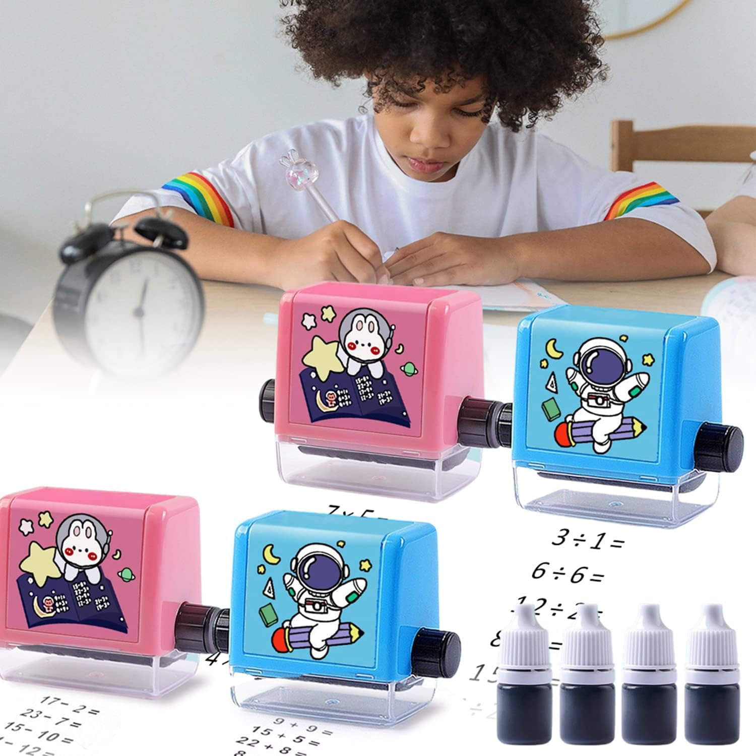 Roller Digital Teaching Stamp for Kids, Smart Math Roller Stamps for ...