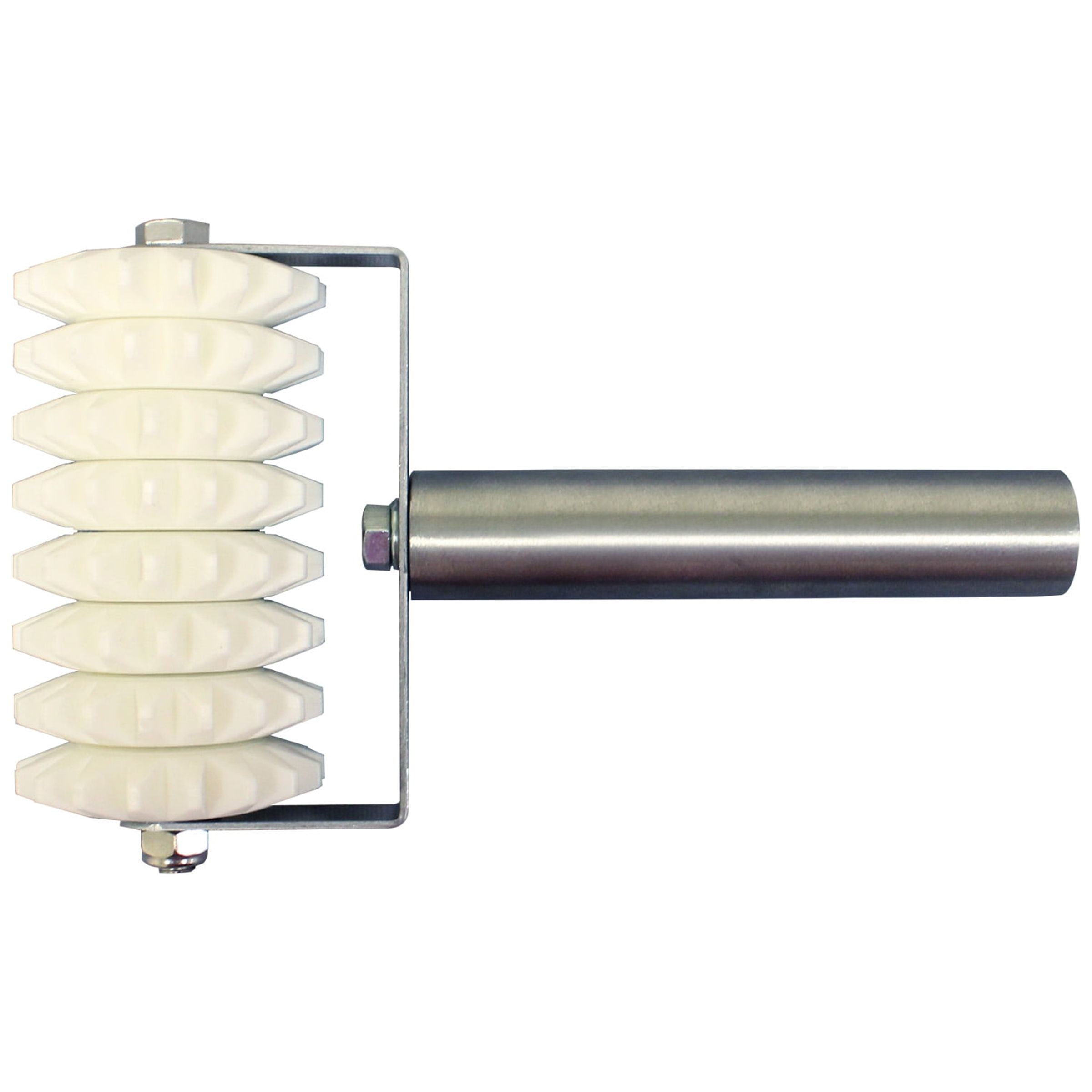 Roller Dockers stainless Steel Handle Plastic Barrel 8 Wheels, Comes In ...