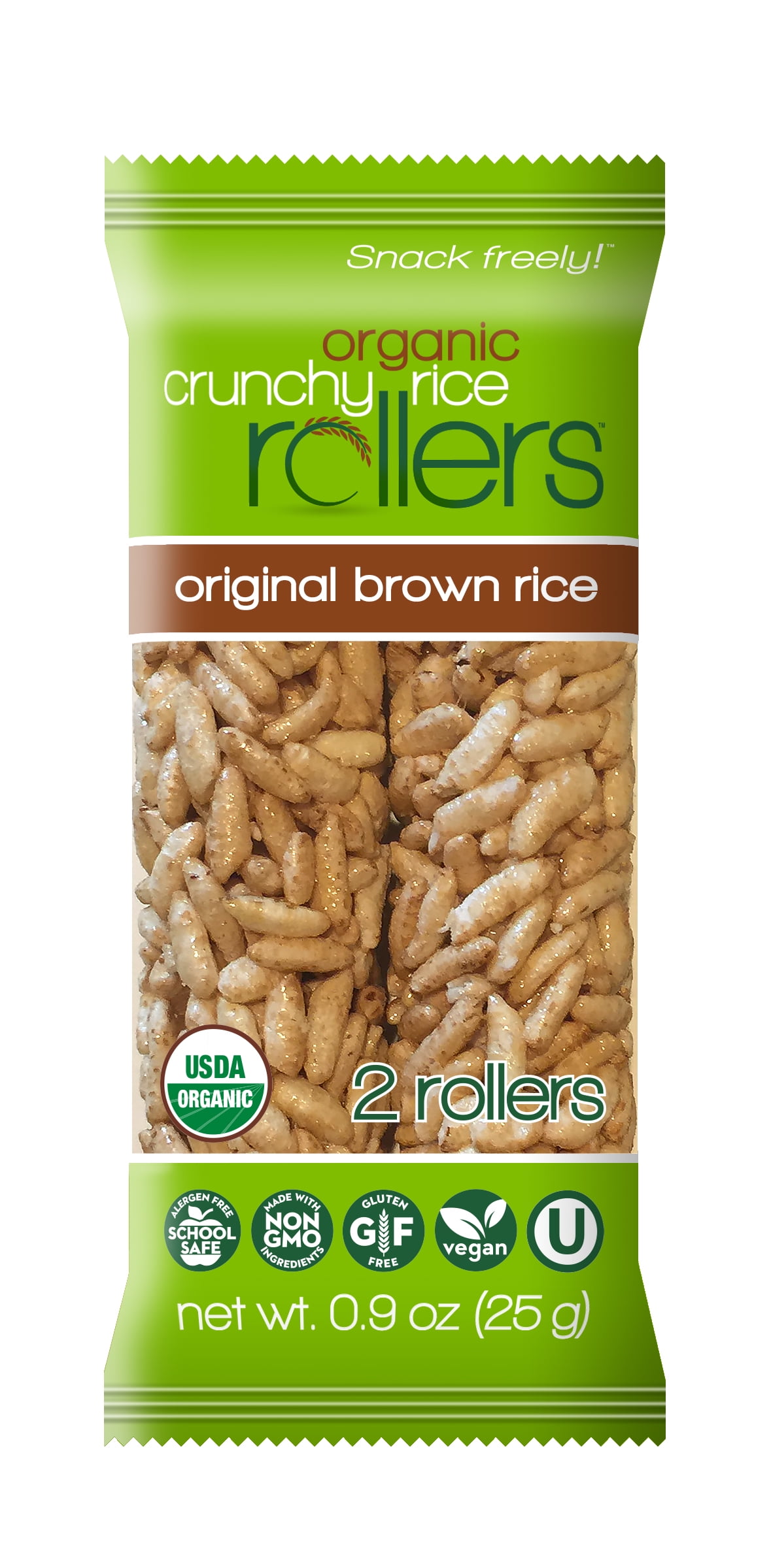 Roller Organic Original Crunchy Brown Rice Roller, 0.9 Oz., 2 Count ...