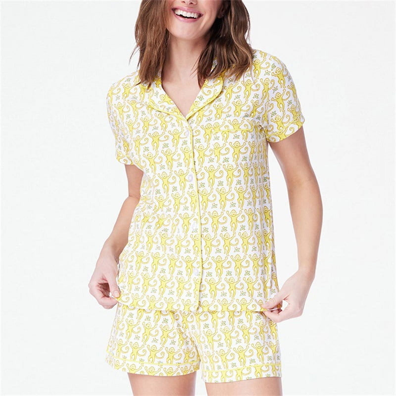 Roller Rabbit Pajamas Set Women's Cute Preppy monkey Pajamas Lounge Set ...