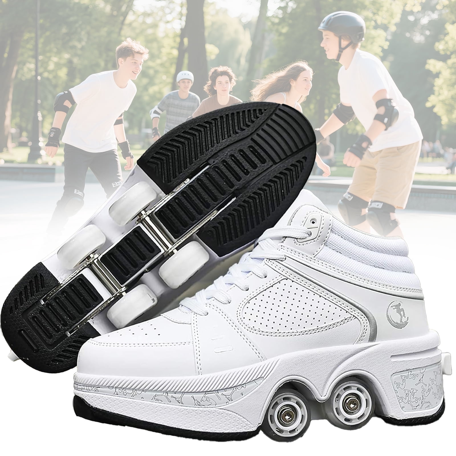 Roller Skate Shoes for Boys, Rollerskates and Sneakers 2-in-1 for ...