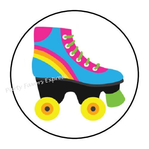 Roller Skate Stickers Party Favors Phone Decal Water Bottle Stickers ...