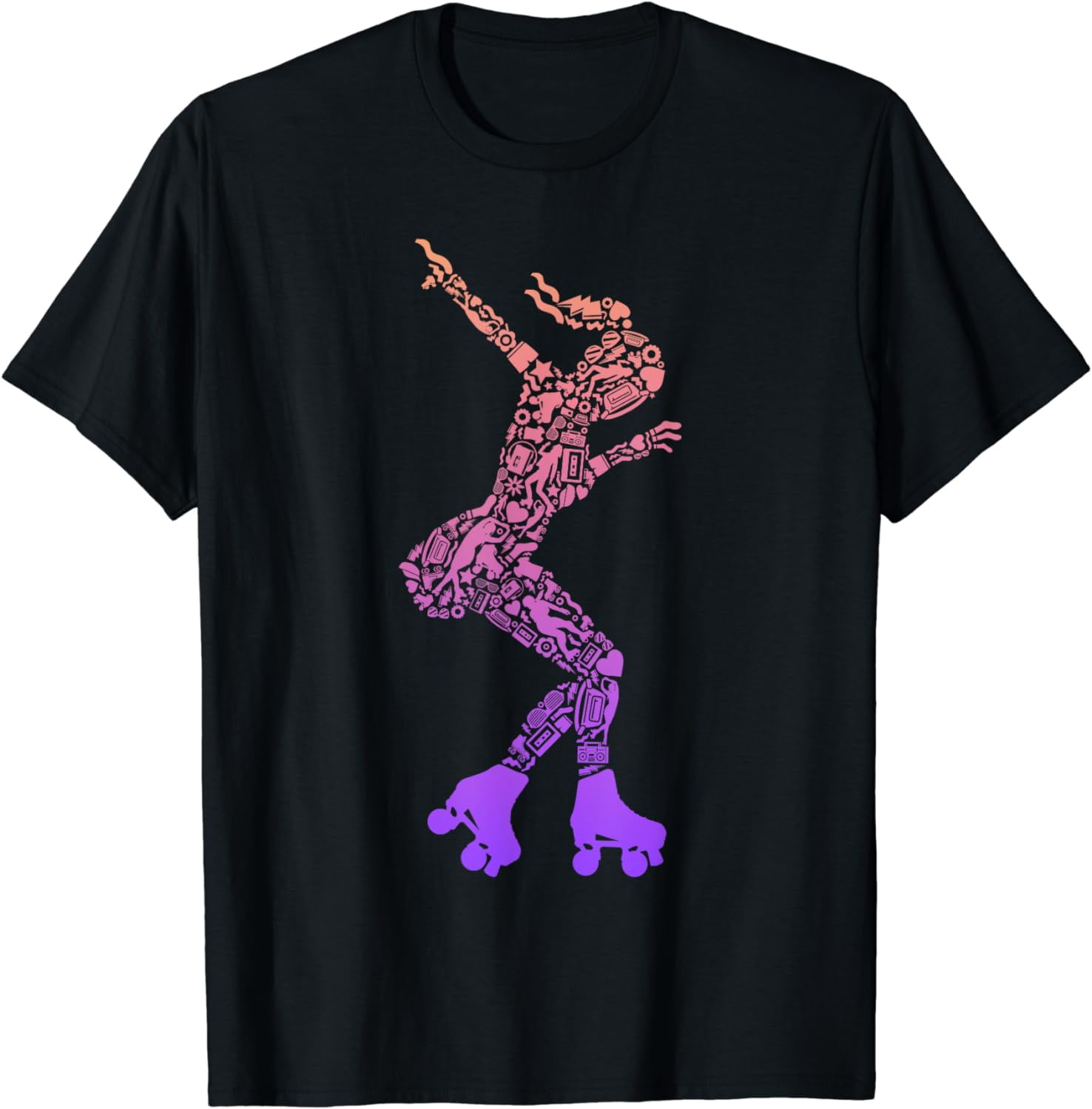 Roller Skater Rollerskate Women Girls Roller Skating T-Shirt - Walmart.com