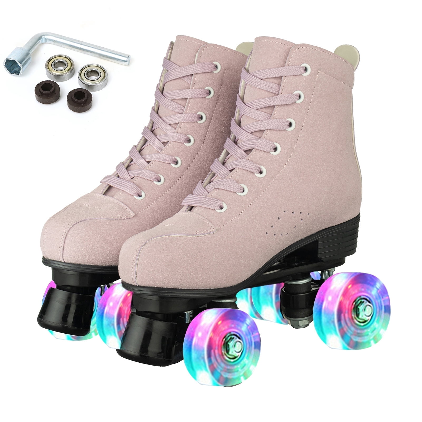 Roller Skates, High-Top Double Row Quad Lighting Skates for Adult ...