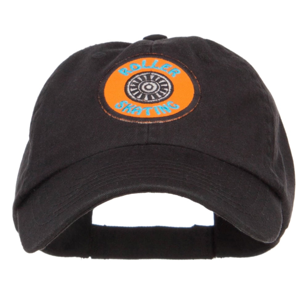 Roller Skating Fun Patched Pet Spun Cap - Black OSFM - Walmart.com