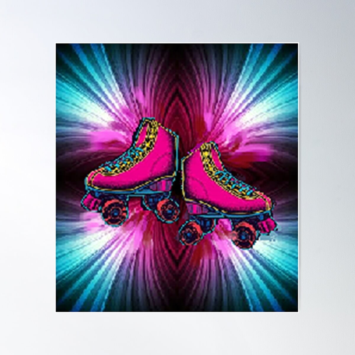Roller Skating Party, Psychedelic Arte Abstracto, Abstract Art Design ...