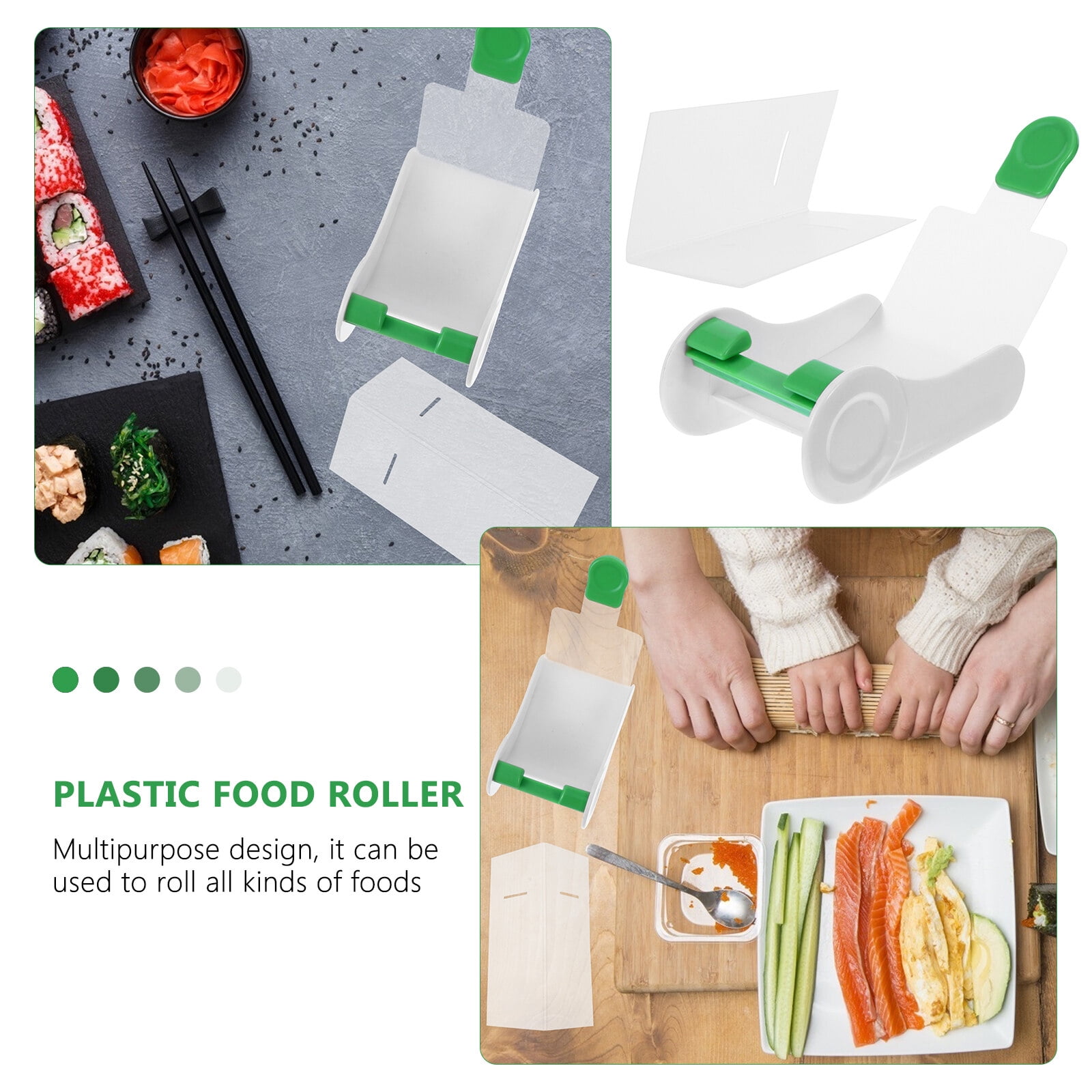 Roller Sushi Maker Rolling Meat Tool Machine Leaf Cabbage Vegetable ...