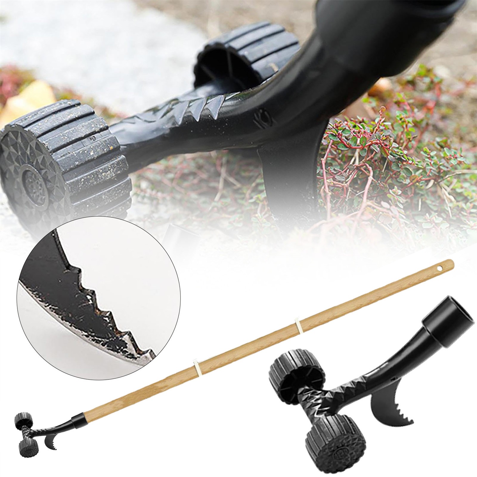 Roller Weeder B, Standing Weeding Tool, Manual Garden Weeder, Weed ...