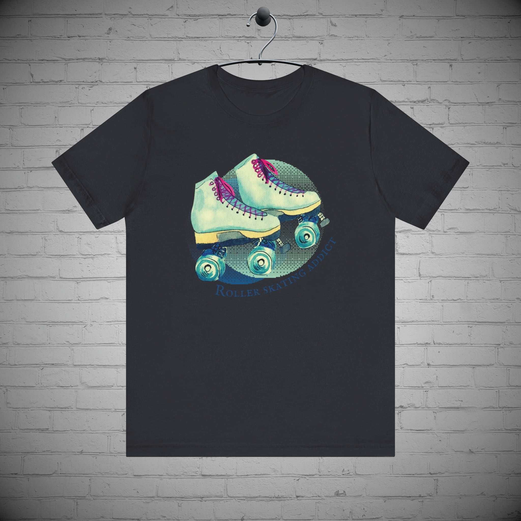 Roller skating t-shirt, Roller derby tee, Retro Urban Skate park apparel - Walmart.com
