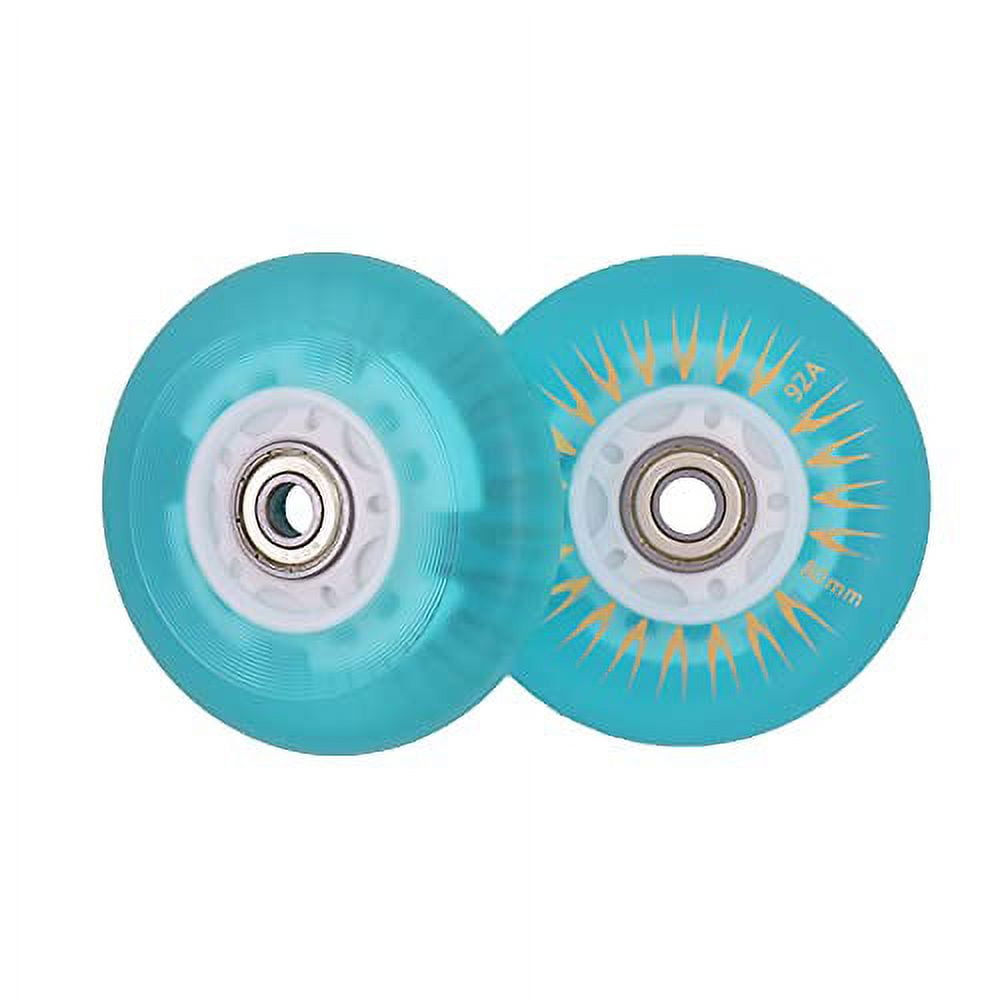 Rollerex 2-Pack, Glowrider 92A LED Light Up Wheels w/Bearings - Glow in ...