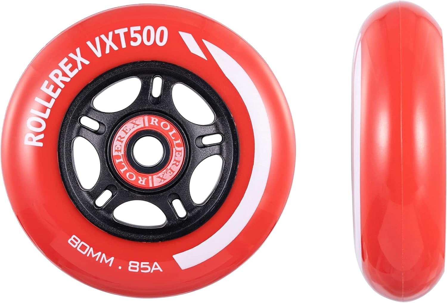 Rollerex VXT500 Inline Skate Wheels (2-pack w/ bearings, spacers and ...