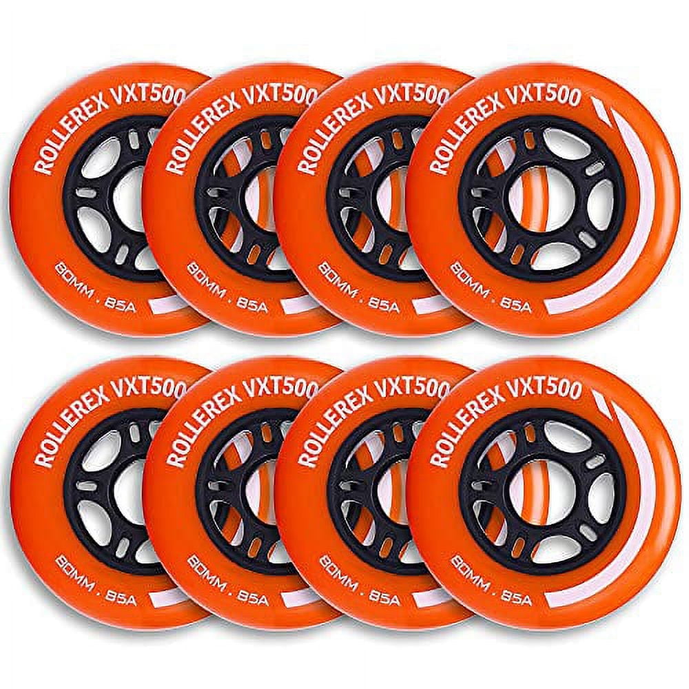 Rollerex VXT500 Inline Skate Wheels (8-Pack) (Various Size & Color ...