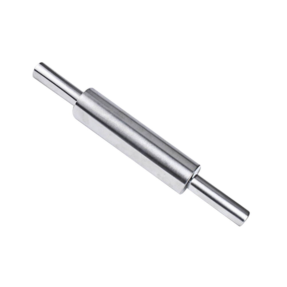 Professional Stainless Steel Rolling Pin with Silicone Baking Mat Non ...