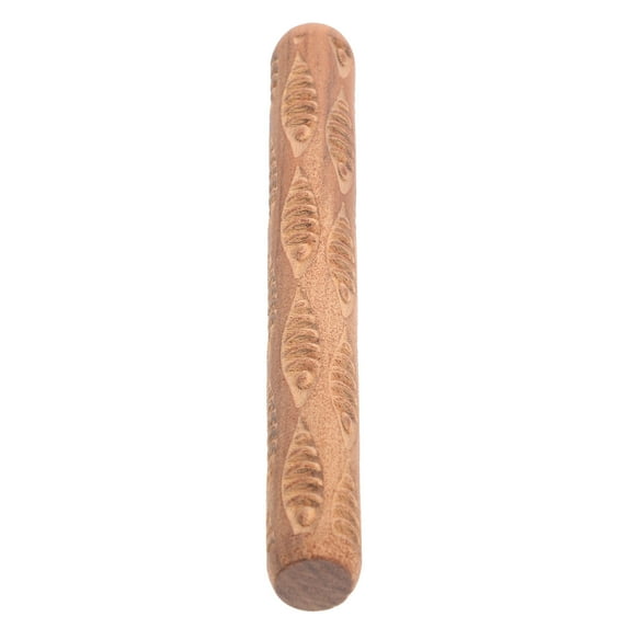 Wooden Rolling Pin with Clay Pattern Texture Sheet for Kids Pottery and ...